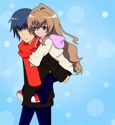 Toradora Taiga And Ryuuji By Bitterhappiness On Deviantart