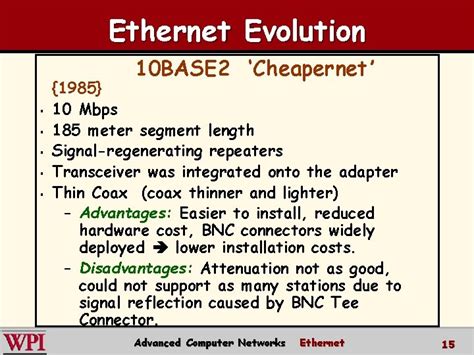 Ethernet Advanced Computer Networks Ethernet Outline Ethernet Binary
