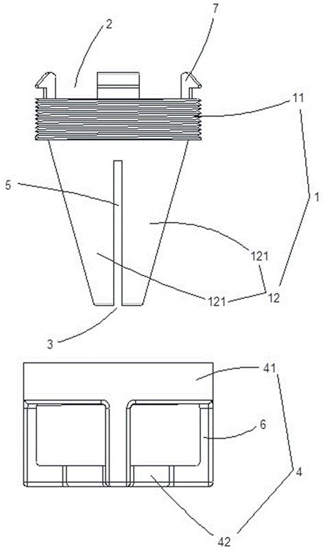 过线装置及空调的制作方法