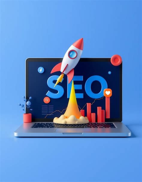 3d Seo Optimization Rocketpowered Marketing Strategies For Web And Social Media Premium Ai