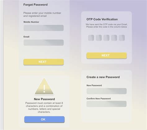 Password Change On Behance