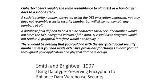 Format Preserving Encryption Fpe A Brief Intro Ppt