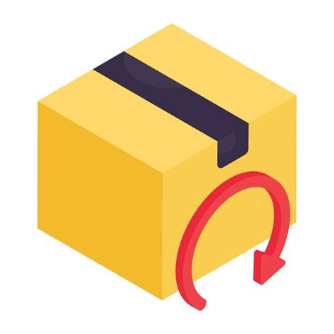 Parcel Return Icon Isolated On White Background 36885705 Vector Art At