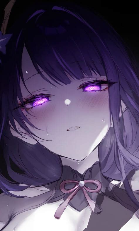 Animes Girl Purple Hair