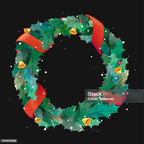 聖誕花環圖示插圖向量圖形及更多傳統圖片 傳統 傳統節日 十二月 Istock