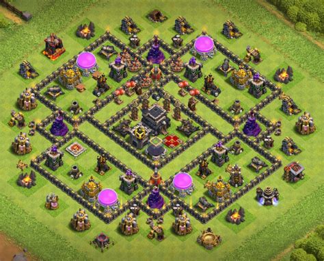 Town Hall 9 Farming Base No Xbow