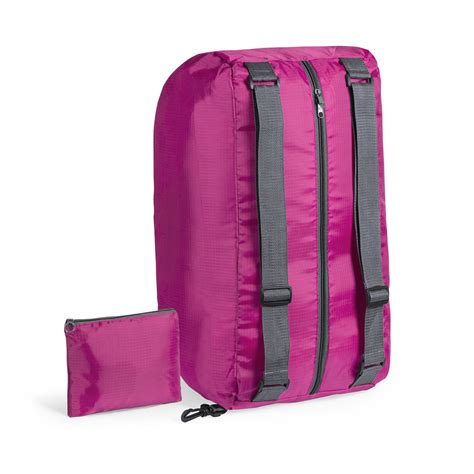 Promotional Nylon Fold Up Backpack Nylon Ripstop Fabric Bongo