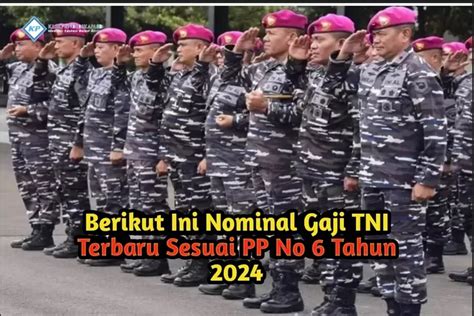 KEMENKEU AKHIRNYA KELUARKAN NOMINAL GAJI TERBARU PRAJURIT TNI