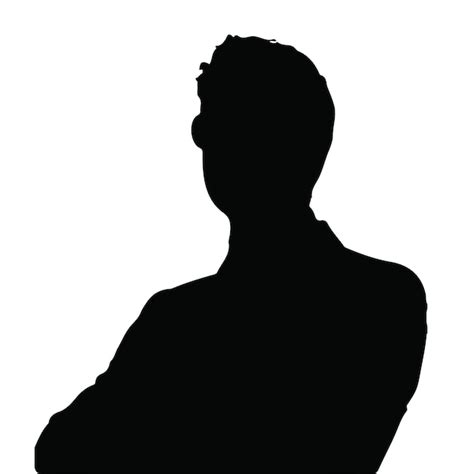 Silhueta Pessoas Negras Vector Vetor Premium