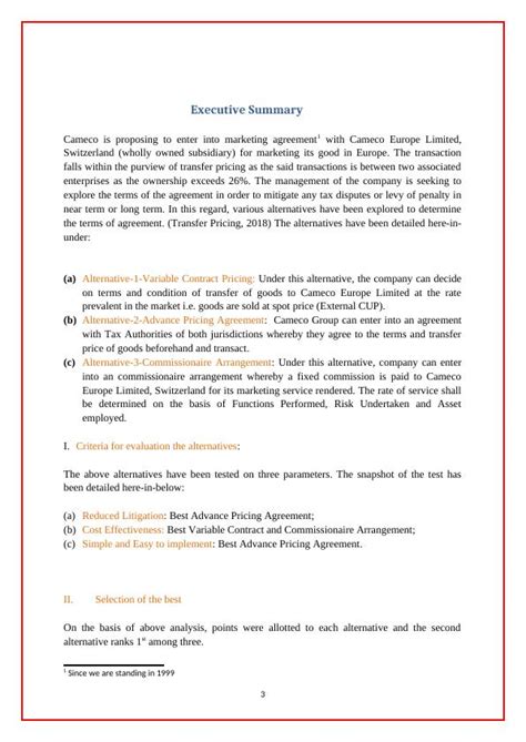 Transfer Pricing Analysis Benchmarking And Advance Pricing Agreement