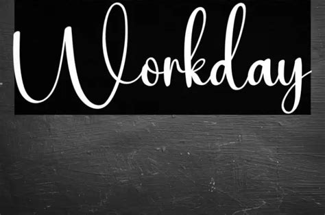 Workday Font Free Download Ttfotf