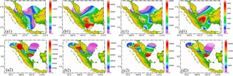 Spatial Variations Of Abundances Cells Ml⁻¹ For A1 A2 Syn I B1