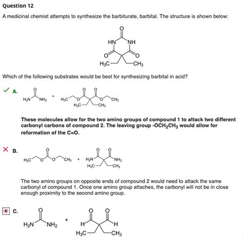 Solved A Medicinal Chemist Attempts To Synthesize The