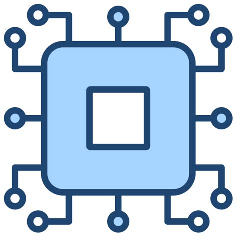Cpu Generic Blue Icon