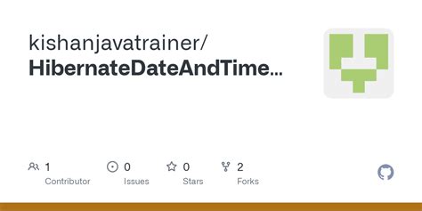 github kishanjavatrainer hibernatedateandtimemappingexample