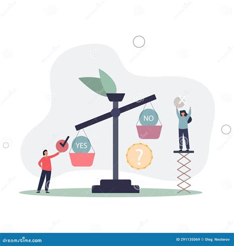 Making The Right Decision Collective Work Flat Vector Illustration Stock Illustration