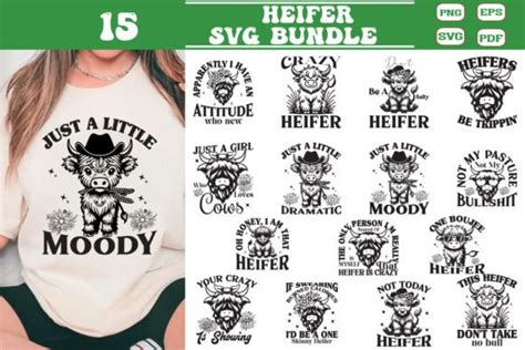Heifer Svg Bundle Funny Highland Cow Graphic By Design Dynamo Gallery