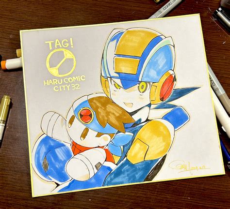 Megaman Exe And Lan Hikari Mega Man And 1 More Drawn By Mayutsuba