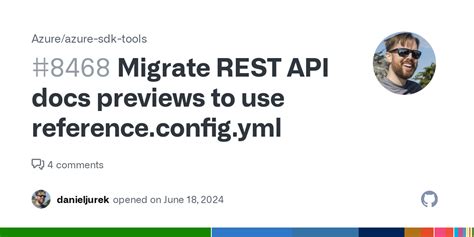 Migrate Rest Api Docs Previews To Use Nfigyml · Issue 8468 · Azureazure Sdk Tools