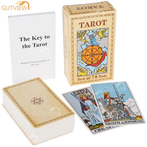 Jual Ramalan Kartu Tarot Asli Set Kartu Tarot Portabel Panduan Bahasa