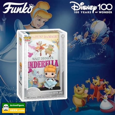 Cinderella With Jaq Funko Pop Movie Poster Disney 100