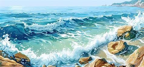 개체 이름 푸른 바다의 고요함 고요한 바다 경치 키워드 평온 하늘빛 물 배경 일러스트 및 사진 무료 다운로드 Pngtree