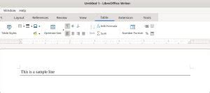 Remove Inserted Horizontal Line In Libreoffice Writer