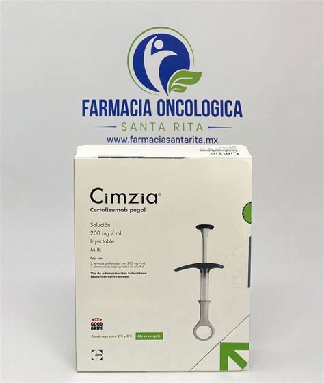 Cimzia 200mg Jeringa Prellenada Certolizumab Pegol 200mg Farmacia
