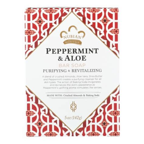 Nubian Heritage Bar Soap Peppermint 5 Oz 1 Pack 5 Ounce Harris Teeter
