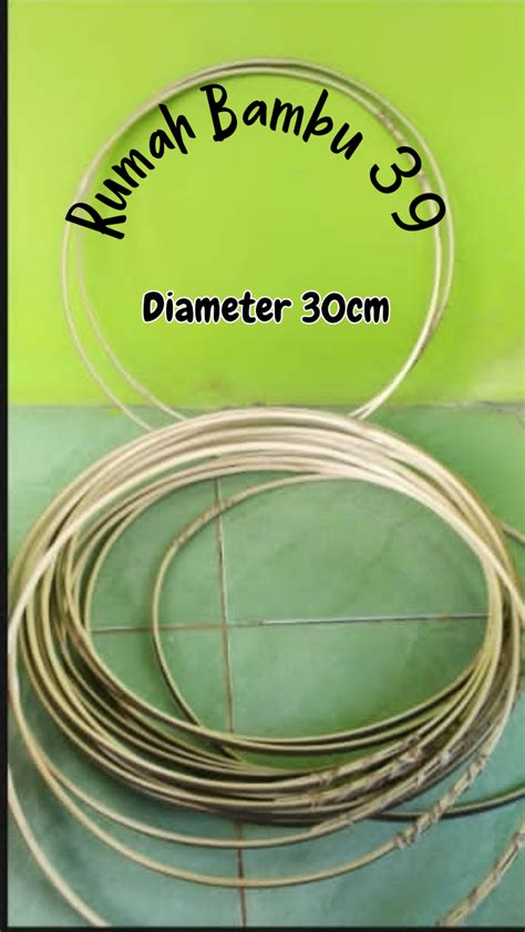 Lingkaran Bambu Cincin Bambu Wengku Bambu Ring Bambu Hiasan Dekorasi Ajir Tanaman Melingkar