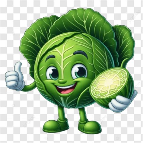 엄지손가락을 치켜세우며 나뭇잎을 들고 있는 만화 양배추 캐릭터 디자인 이미지와 클립 아트 양배추 잎을 들고 있는 만화 양배추 캐릭터 엄지손가락을 치켜세우다 디자인