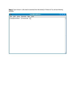 Minicom Linux Hyperterminal PDF