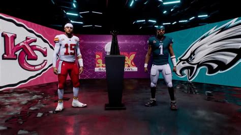 Madden Nfl 25 Super Bowl Lix Simulation Eagles Hang On Despite Chiefs