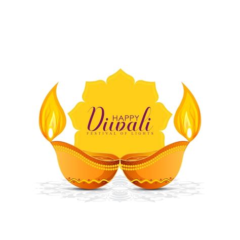 디 왈리 축제에 Diya의 벡터 일러스트 레이 션 프리미엄 벡터