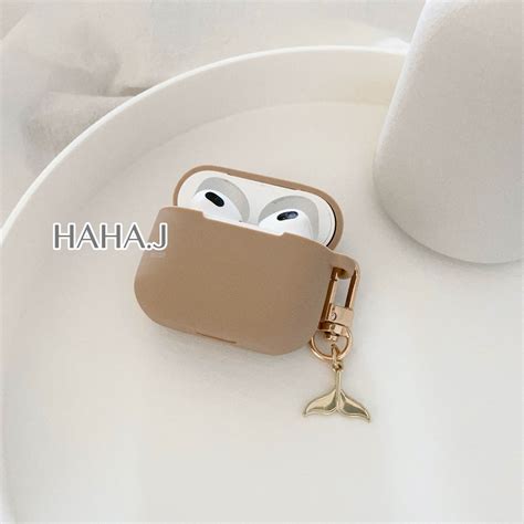 Hahaj Airpods保護套 Propro2airpods4airpods3代 耳機保護殼 附金色魚尾吊飾 蝦皮購物