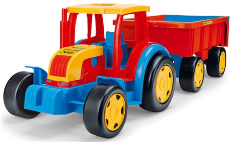 ZABAWKI Auto Gigant traktor z przyczepą Wader