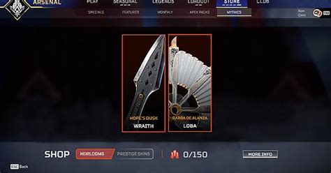Pc Wraith And Loba Heirloom W 243 Legendary Items Algs
