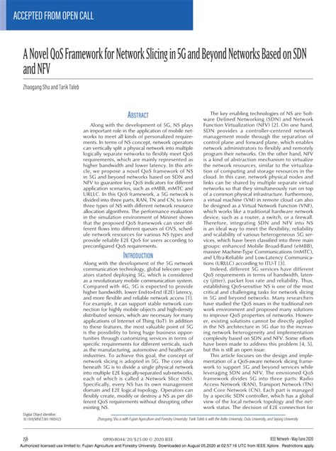 pdf a novel qos framework for network slicing in 5g and beyond