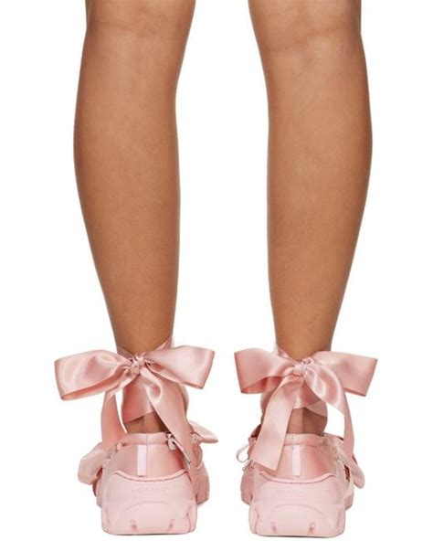 Rombaut Pink Boccaccio Ii Aura Bows Ballerina Flats Lyst