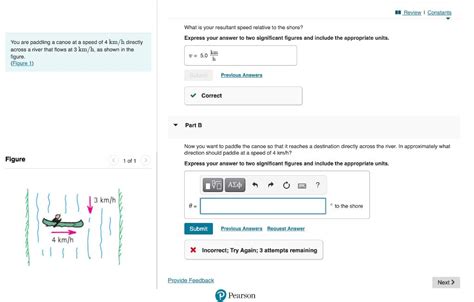 Solved What Is Your Resultant Speed Relative To The Shore Chegg Com