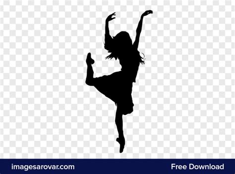 Ballet Dancing Girl Silhouette Vector Illustration Png Free Download