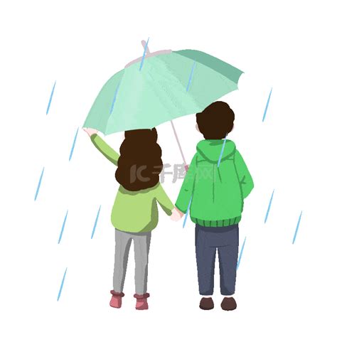 雨水下雨撑伞素材图片免费下载 千库网