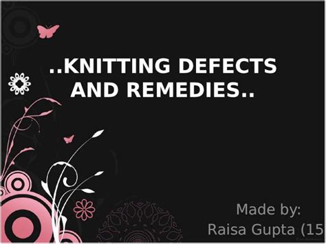 Pptx Knitting Defects Dokumentips