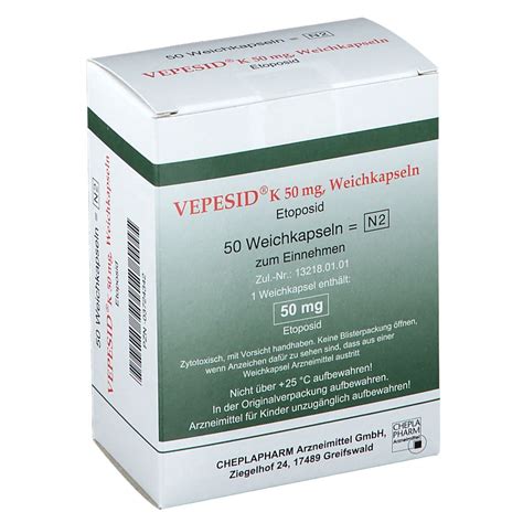 Vepesid® K 50 Mg 50 St Mit Dem E Rezept Kaufen Shop Apotheke