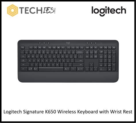 Logitech Signature K650 Wireless Keyboard With Wrist Rest Full Size Ble Bluetooth Or Logi Bolt