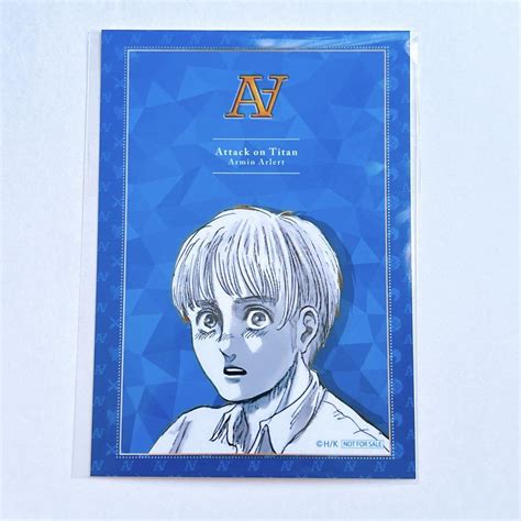 【7月15日まで】進撃の巨人 アルミン ブロマイド アニーク Anique メルカリ