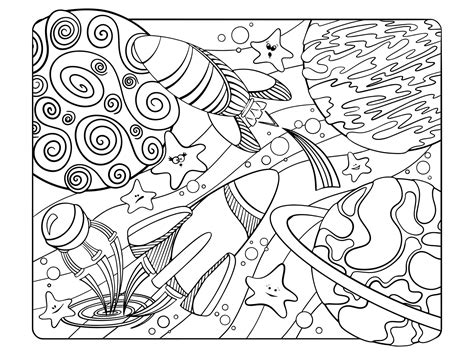 Blast Off With These Amazing Coloring Pages For Space