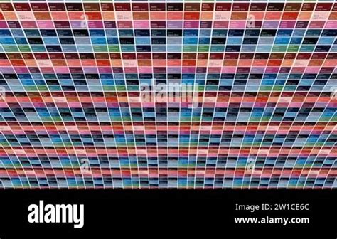 Ral Color Samples Movement Animation Full Hd 1920x1080 30fps Stock