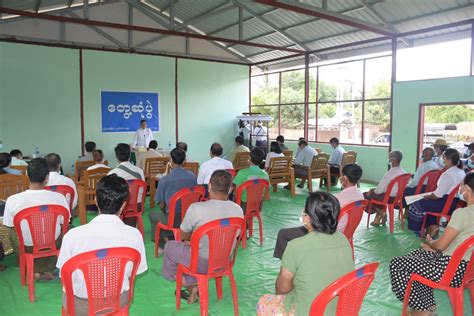 နေပြည်တော်ကောင်စီဝင် ဦးမြင့်စိုး ညောင်ပင်ဝိုင်းရေလွှဲဆည် ရေသောက်ဧရိယာအတွင်းပါဝင်သည့် ဒေသခံတောင