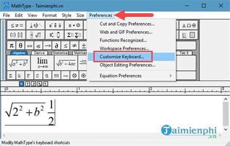 Creating Shortcuts In Mathtype Shortcut Symbols In Mathtype